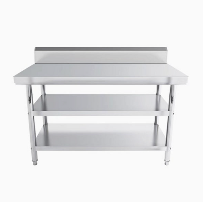 Stainless steel workbench with splash back bench /kitchen workbench 80 ...