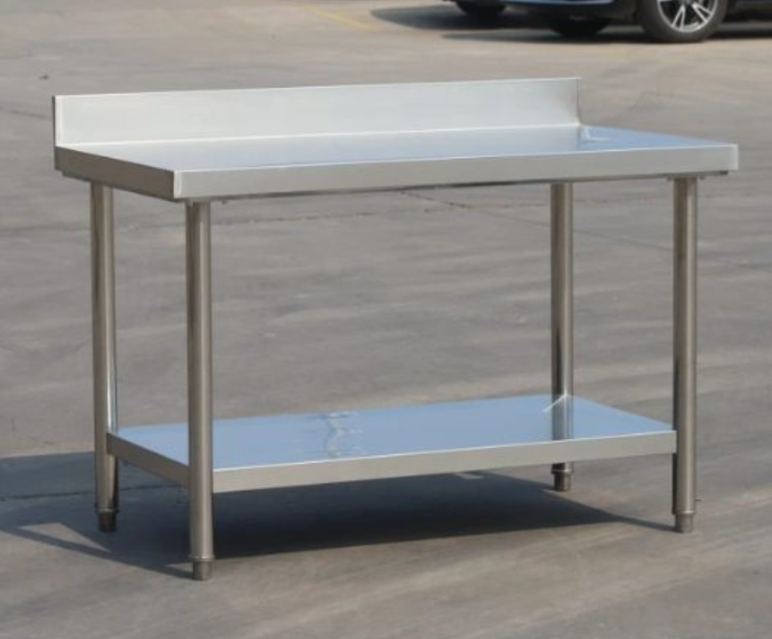 Stainless steel workbench with splash back bench /kitchen workbench 60 ...